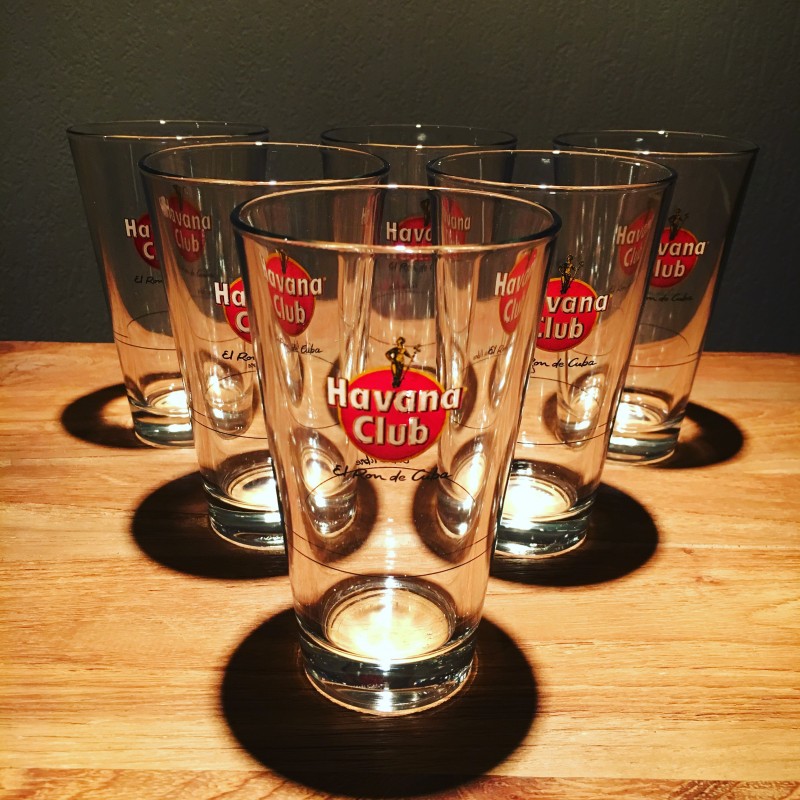 Glass Havana Club conical model 1