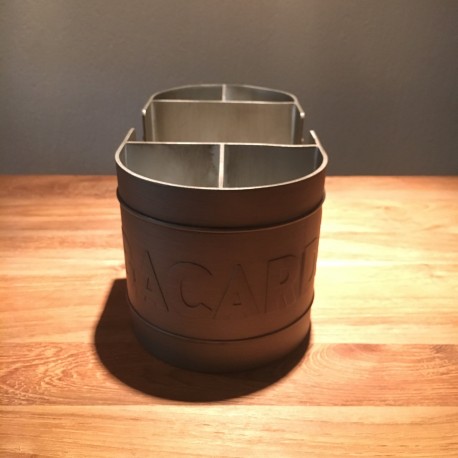 Caddy bar Bacardi in stainless steel