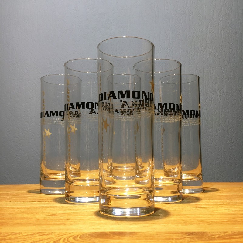 Glass Diamond Vodka long drink 32cl