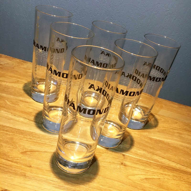 Glass Diamond Vodka long drink 32cl