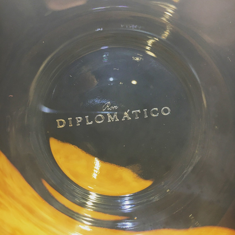 Glass Fanta embossed blue logo