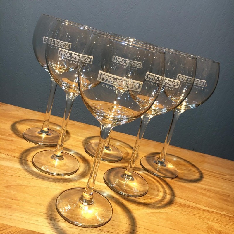 Glass Piper Heidsieck balloon