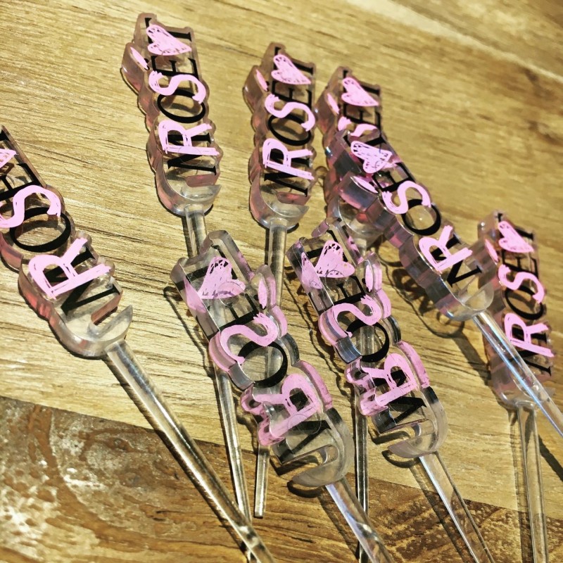Swizzle stick Moët & Chandon Rosé x9