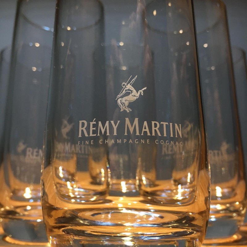 Glass Remy Martin tumbler model 1